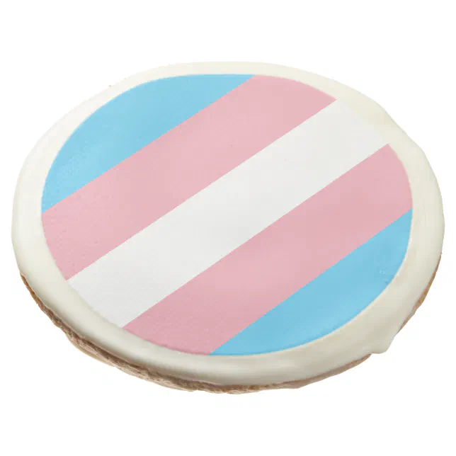 Transgender Pride Flag Sugar Cookie | Zazzle