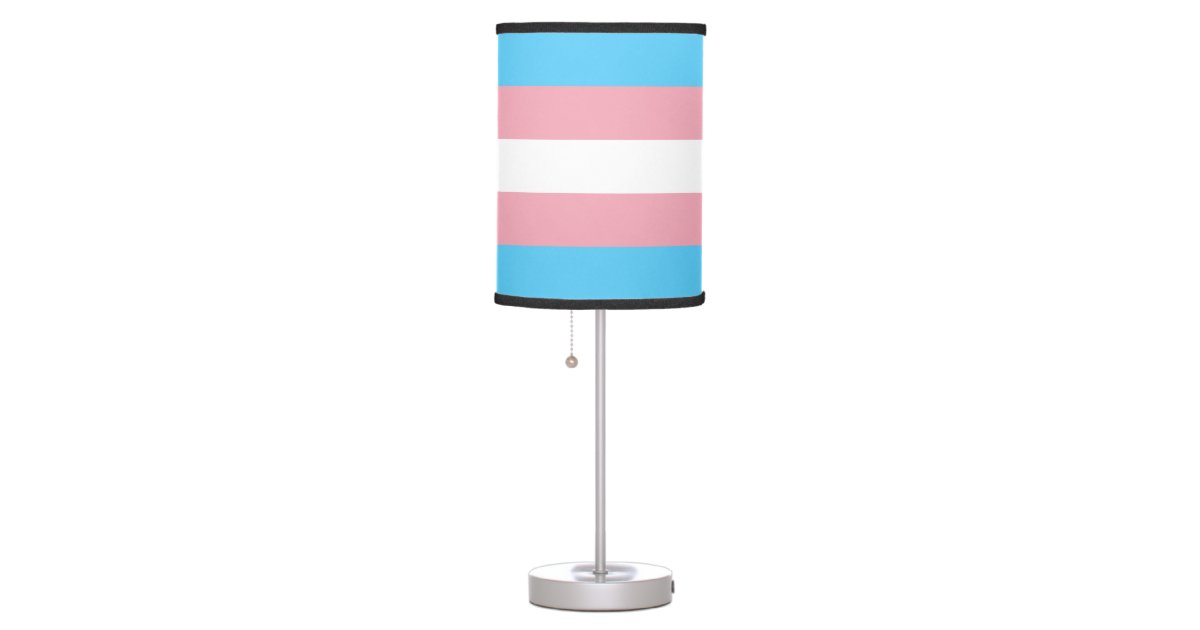Transgender Pride Flag Table Lamp | Zazzle