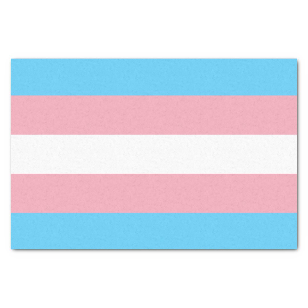 Transgender Pride Flag Tissue Paper | Zazzle