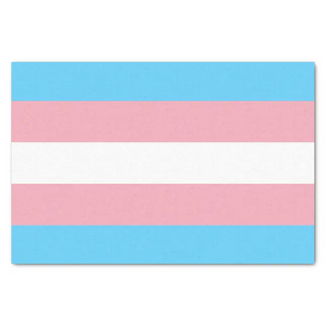 Transgender Pride Flag Tissue Paper | Zazzle