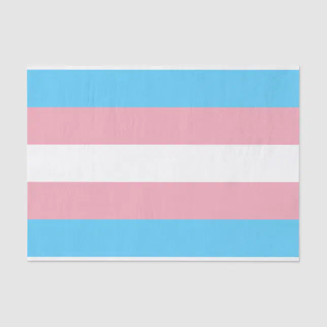 Transgender Pride Flag Tissue Paper | Zazzle