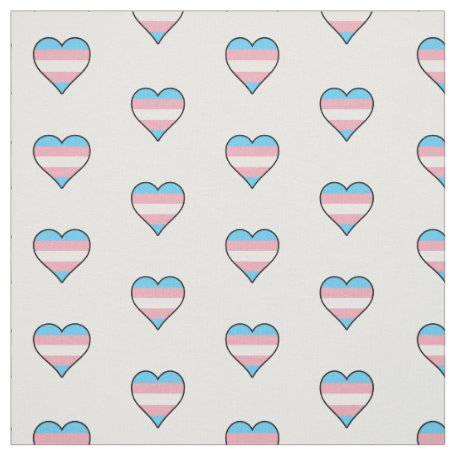 Trans Pride Flag Fabric | Zazzle.com
