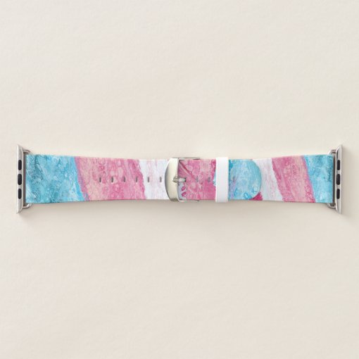 Transgender Pride | Leather Apple Watch Band | Zazzle
