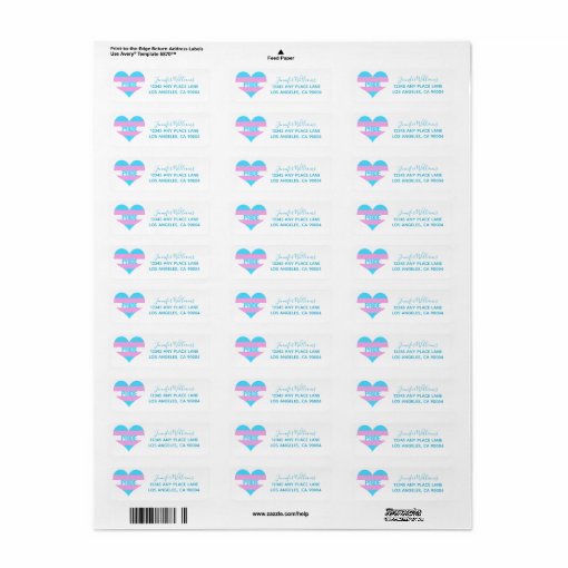 Transgender Pride Love Heart Label | Zazzle