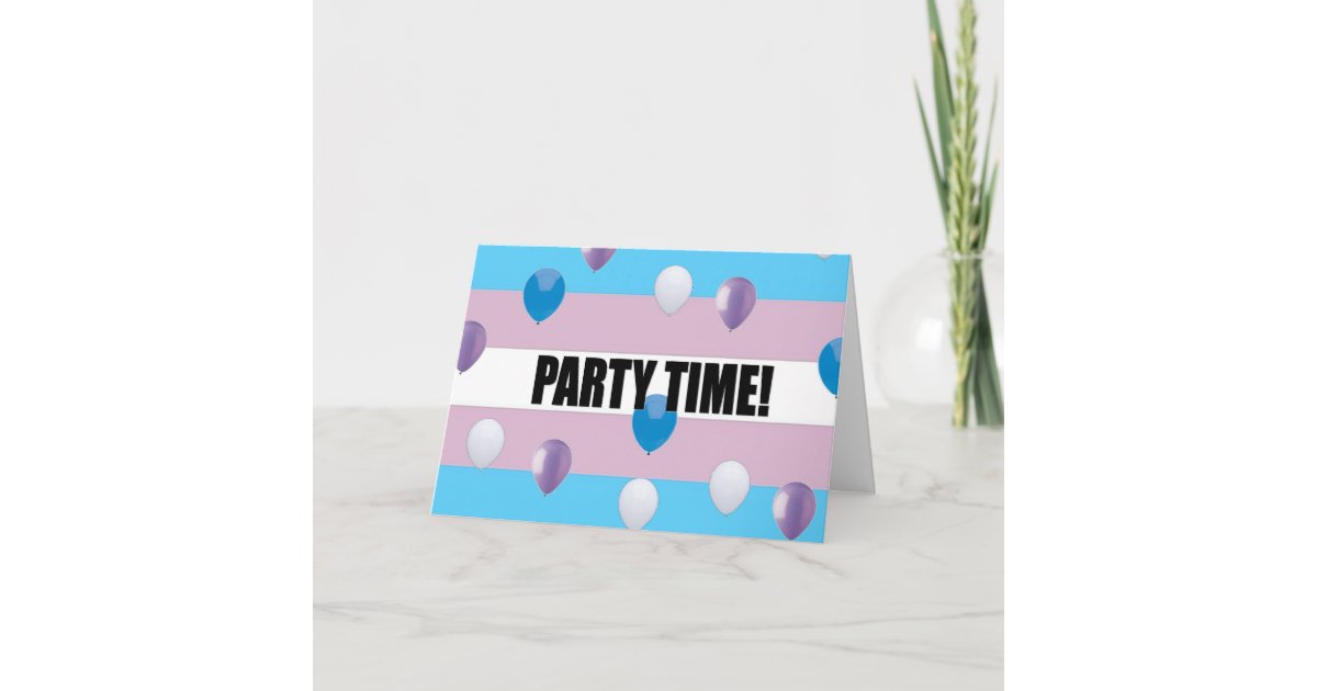 Transgender Pride Party Invitation | Zazzle