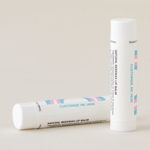 Transgender Pride Rainbow Flag Custom Lip Balm | Zazzle