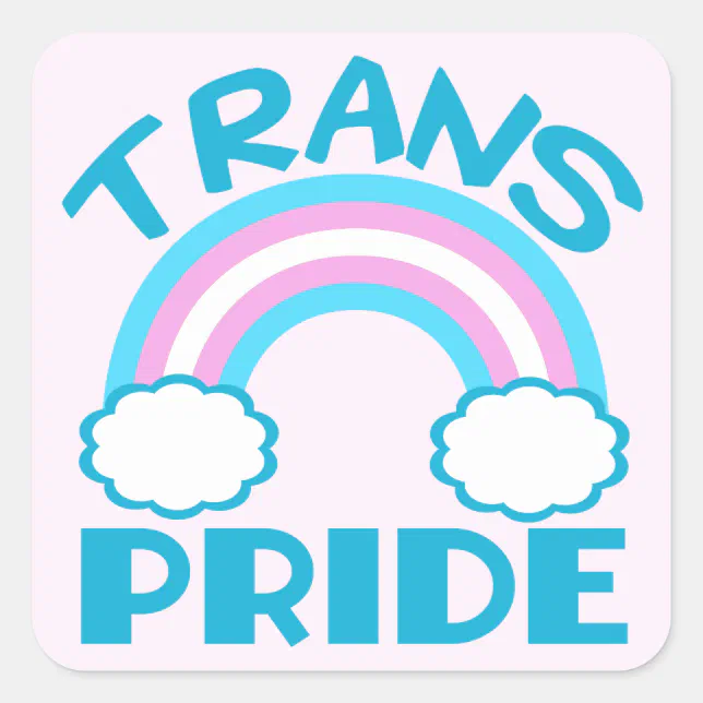 Transgender Pride Square Sticker Zazzle