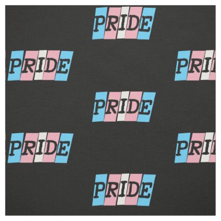 Trans Pride Flag Fabric | Zazzle.com