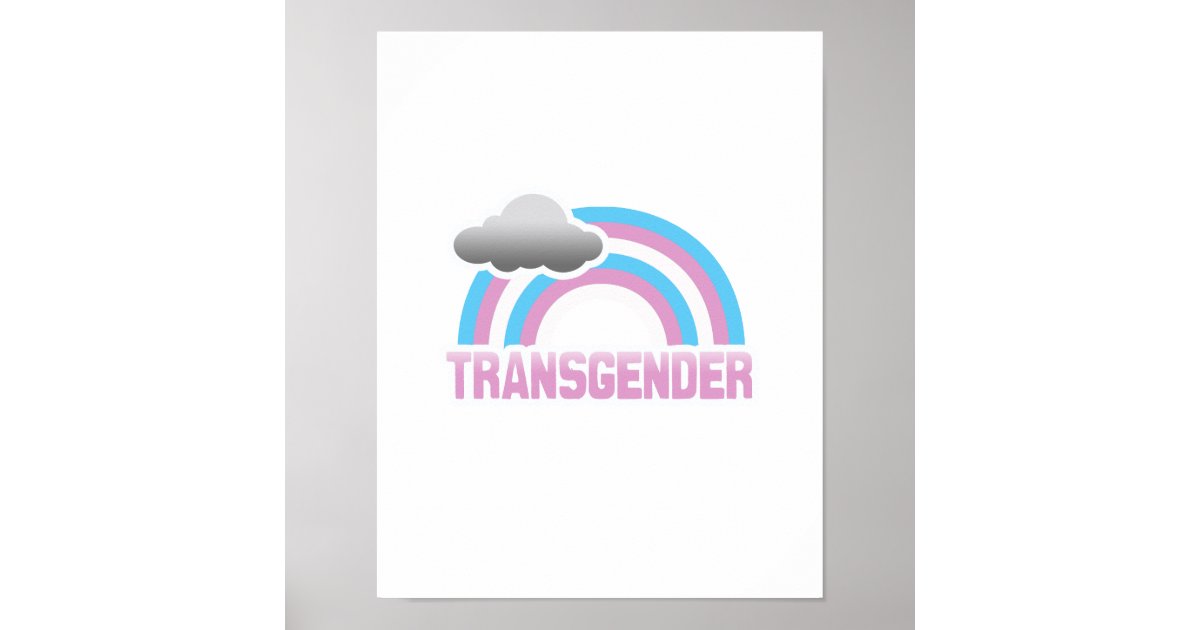 TRANSGENDER RAINBOW POSTER | Zazzle