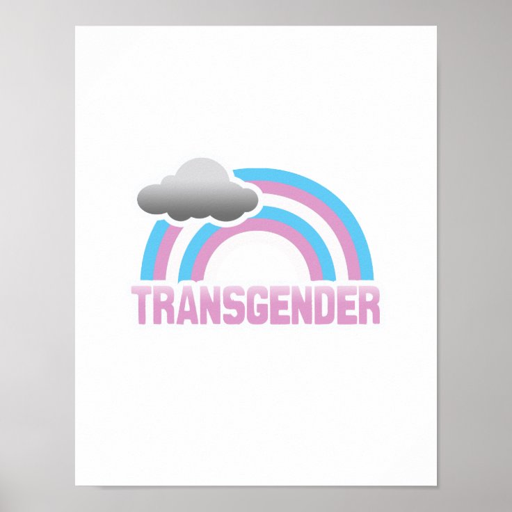 TRANSGENDER RAINBOW POSTER | Zazzle