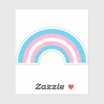 Transgender Rainbow Pride Flag Sticker | Zazzle