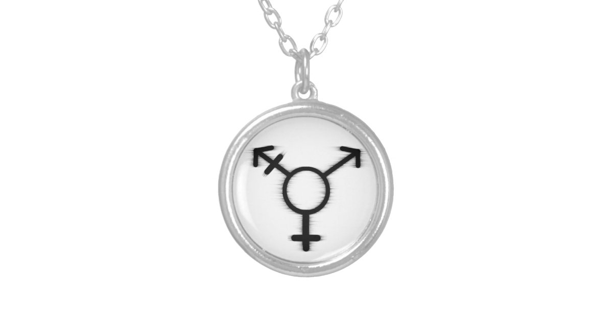Transgender Symbol Necklace | Zazzle
