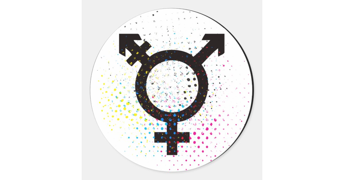 transgender symbol sticker | Zazzle