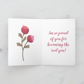 Transgender Transition Support Welcome Card | Zazzle