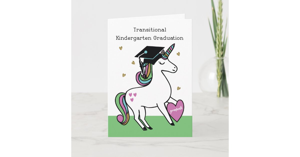 Transitional Kindergarten Graduation Congratulatio Card | Zazzle