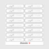 Translucent Clear Makeup Label, Lip Gloss Balm etc Sticker | Zazzle