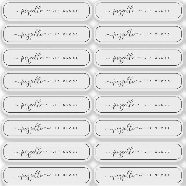 Translucent Clear Makeup Label, Lip Gloss Balm etc Sticker | Zazzle