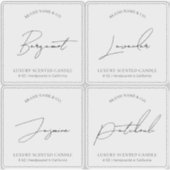 Translucent Clear Product Packaging Candle Label | Zazzle