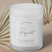 Translucent Clear Product Packaging Candle Label | Zazzle