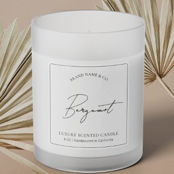 Translucent Clear Product Packaging Candle Label | Zazzle