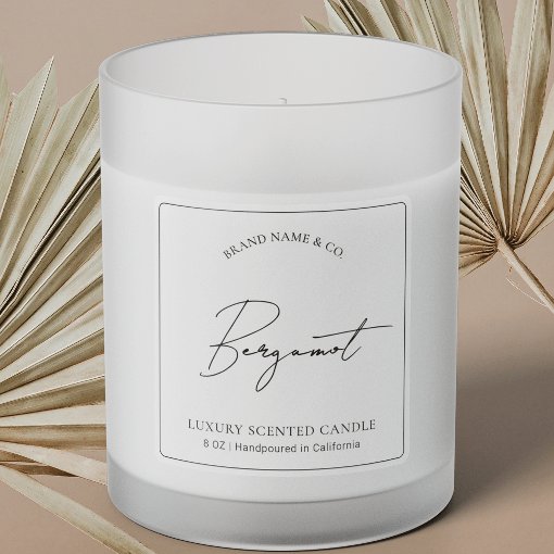 Translucent Clear Product Packaging Candle Label | Zazzle