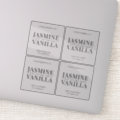 Translucent Minimalist Elegant Clear Candle Label | Zazzle