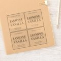 Translucent Minimalist Elegant Clear Candle Label | Zazzle