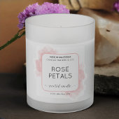 Translucent Pink Watercolor Clear Product Label | Zazzle