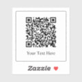 Translucent QR code your text here Sticker | Zazzle
