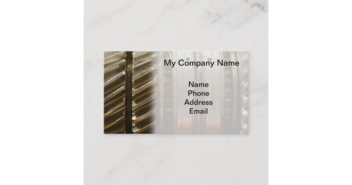 Transmission and Engine Repair Business Card | Zazzle
