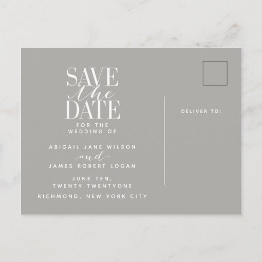 transparent glaze elegant modern announcement postcard | Zazzle