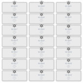 Transparent Guest Address Labels, Navy Ink Sticker | Zazzle