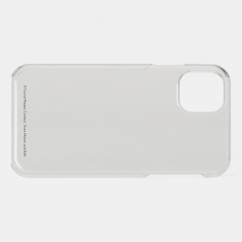 Transparent iPhone Case with Custom ID Information | Zazzle