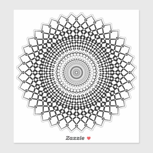 transparent Mandala sticker | Zazzle