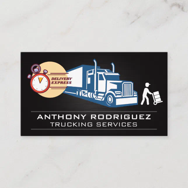 Transport Delivery | Trucking Logistics Business Card | Zazzle