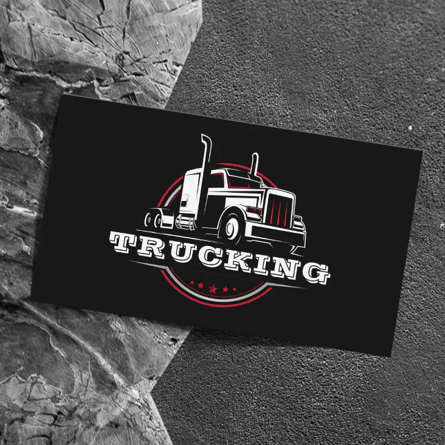Transport Semi Trucking Trucker Company Business Card | Zazzle