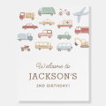 Transportation Birthday Party Welcome Sign | Zazzle