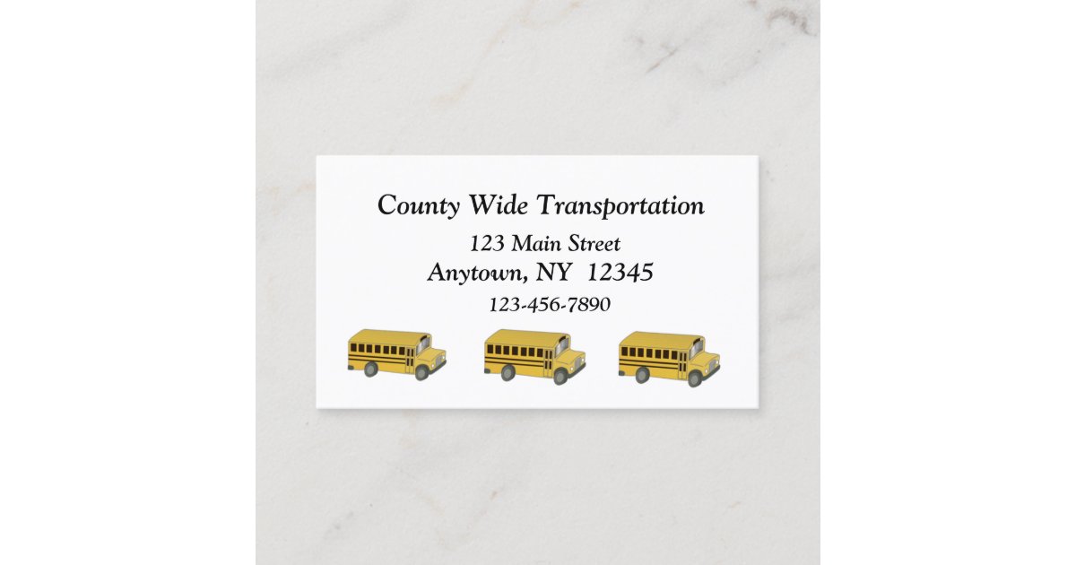 Transportation Business Card | Zazzle