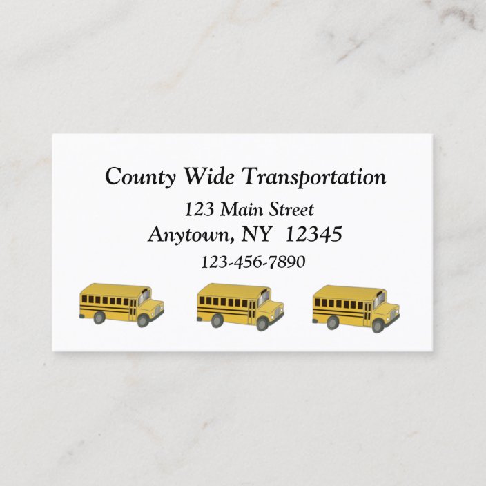Transportation Business Card | Zazzle.com