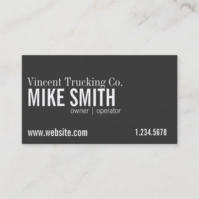 Transportation Business Card | Zazzle