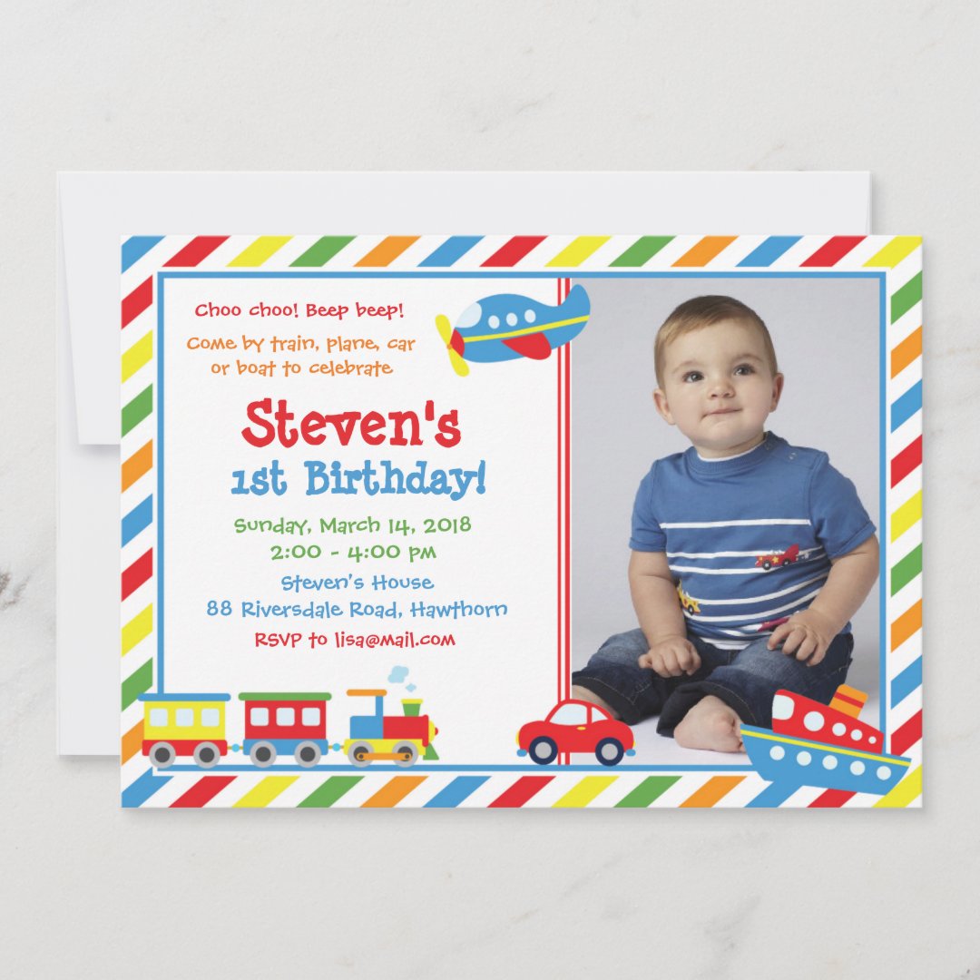 Transportation Invitation / Transportation Invite | Zazzle