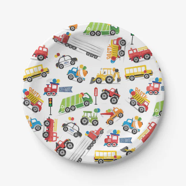 Transportation Party Plates Vehicle Party Plates | Zazzle