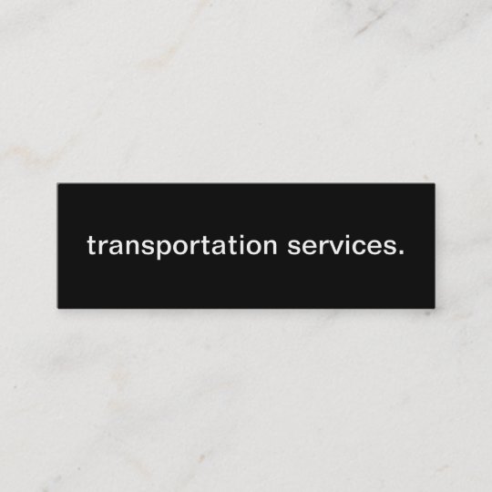Transportation Service Business Card | Zazzle.com
