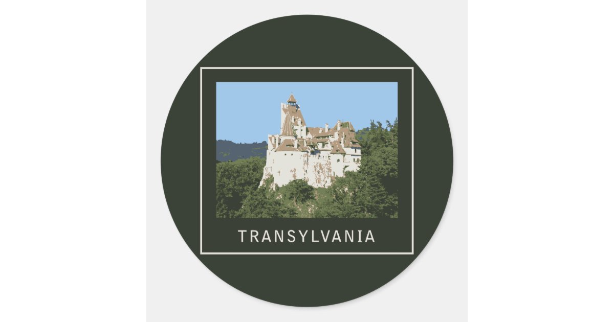 Transylvania Bran Castle Classic Round Sticker | Zazzle