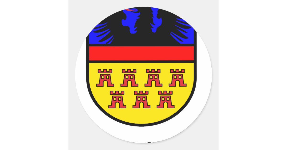 Transylvania coat of arms classic round sticker | Zazzle