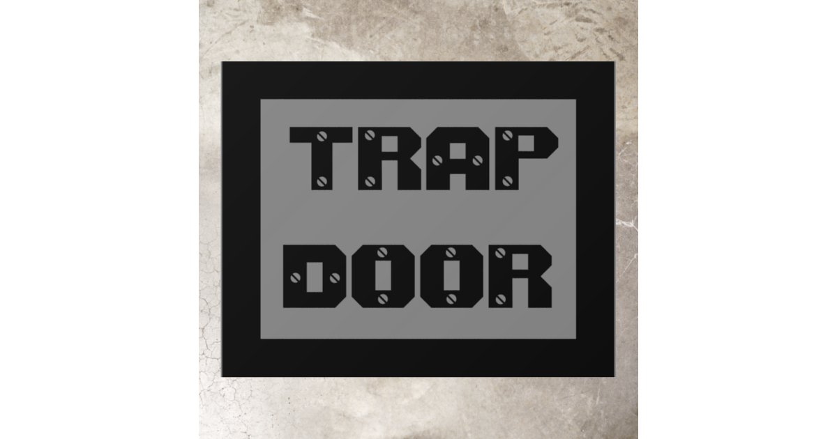 TRAP DOOR - FLOOR DECALS | Zazzle