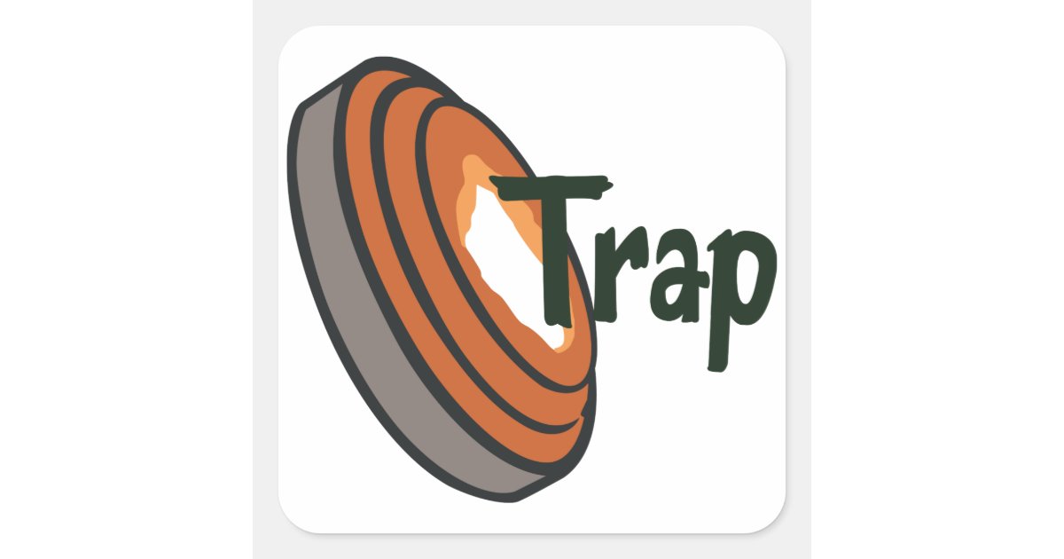 Trap Shooting Square Sticker | Zazzle