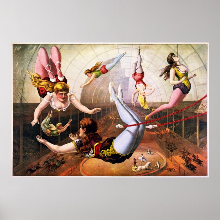 Trapeze Artists Poster | Zazzle.com