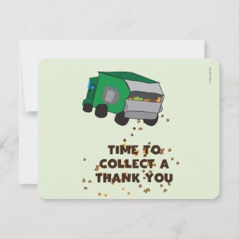 Trash Can Thank you Note Card | Zazzle