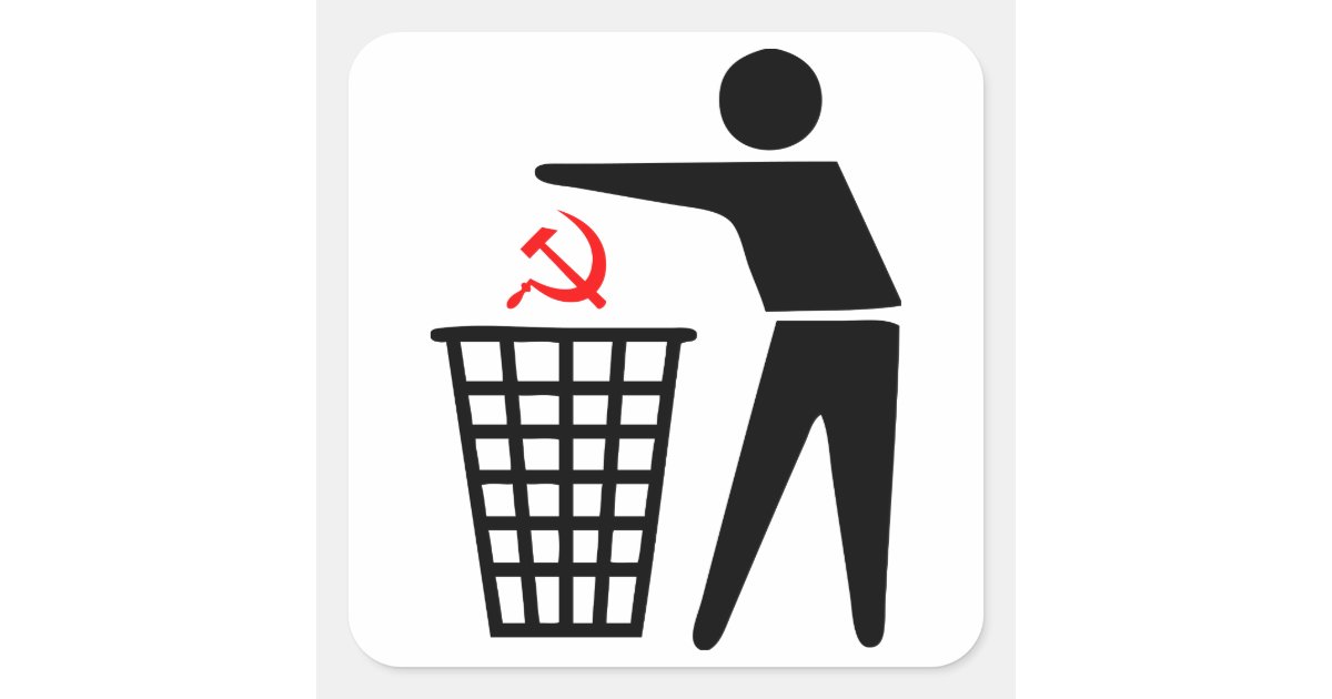 Trash Communism Sticker | Zazzle